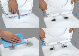 WC Sitz montieren: einfache Anleitung (6 Schritte)